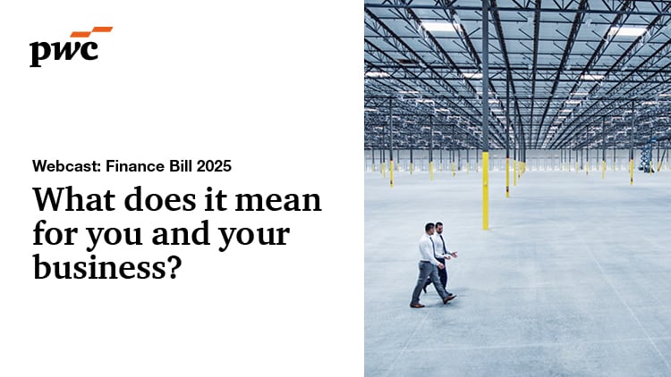 Finance Bill 2025 — Webcast | PwC Ireland